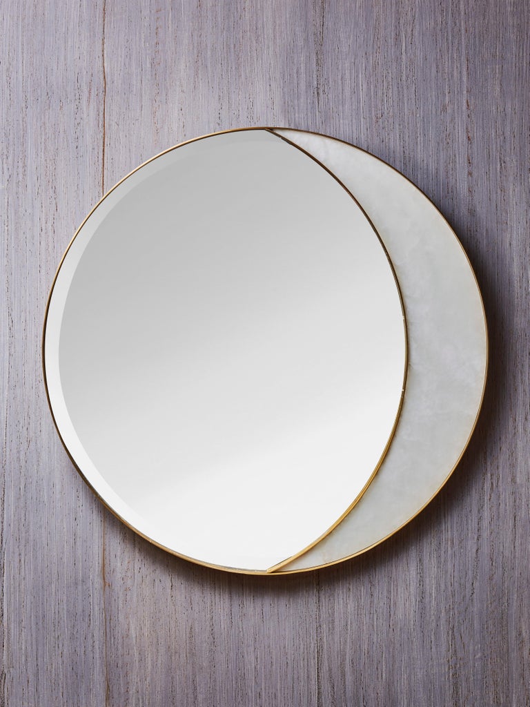 Half-Moon mirror by Studio Glustin For Sale at 1stDibs
