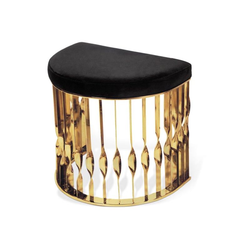 Half Moon Stool Set of 2 For Sale at 1stDibs