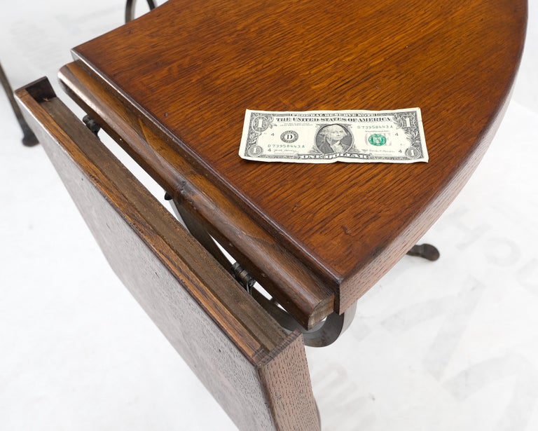 Half Round Horse Shoe Shape Drop Leaf Ends Serving Writing Library ...