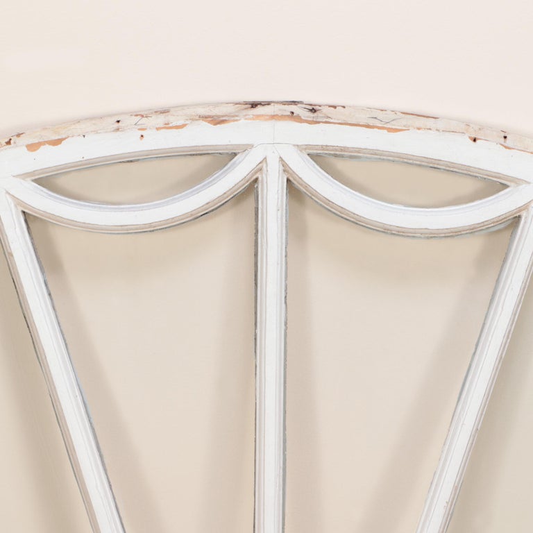 Half Round Painted wood Transome Window, French, circa 1900 For Sale at ...