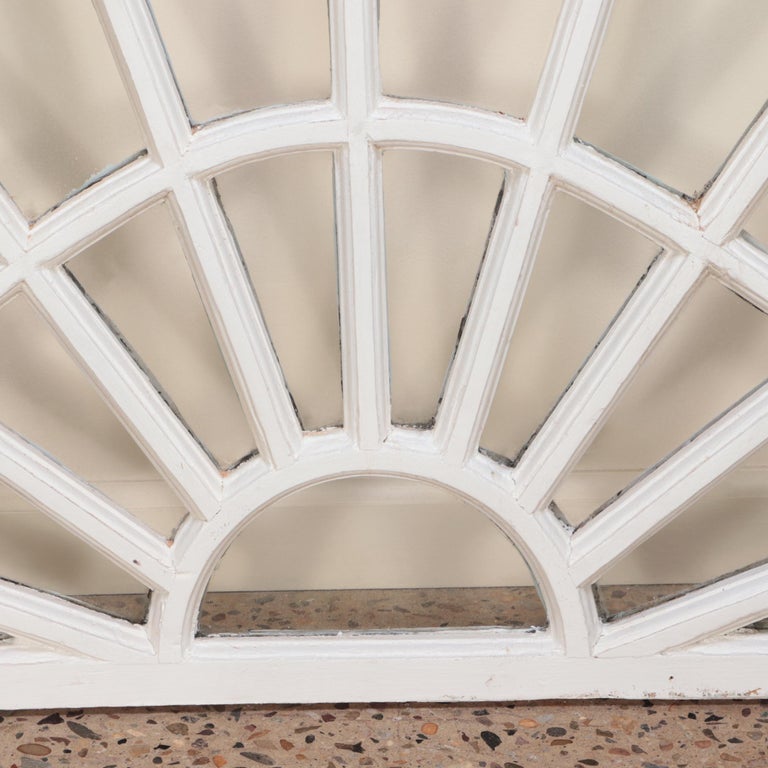 Half Round Painted wood Transome Window, French, circa 1900 For Sale at ...