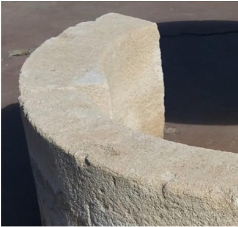 Half-Round Stone Fountain '3 Pieces' For Sale at 1stDibs
