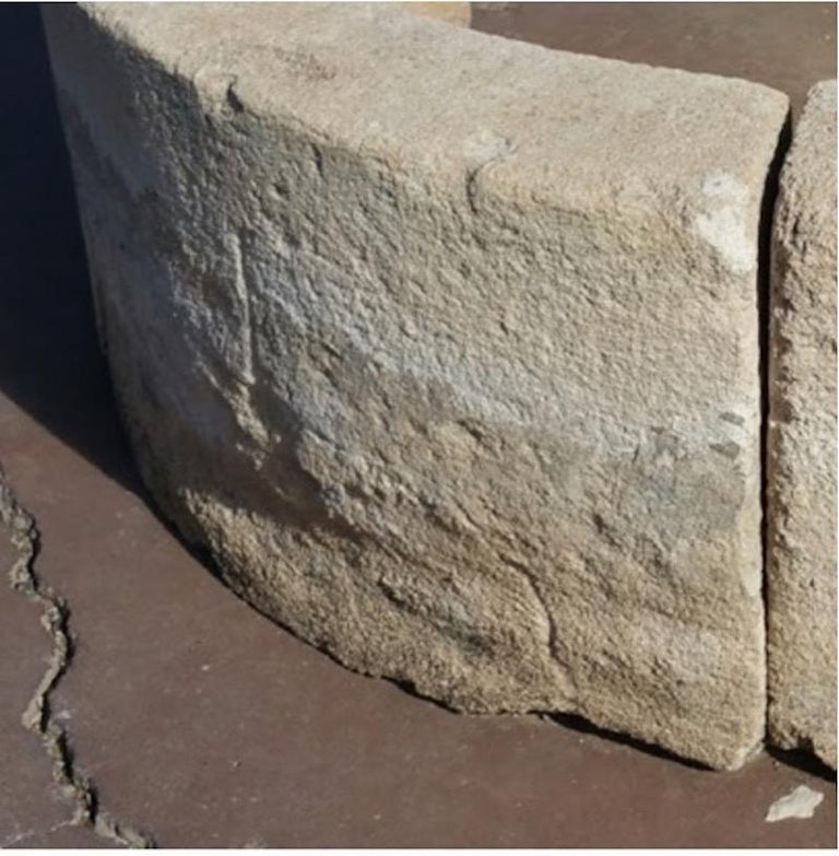 Half-Round Stone Fountain '3 Pieces' For Sale at 1stDibs