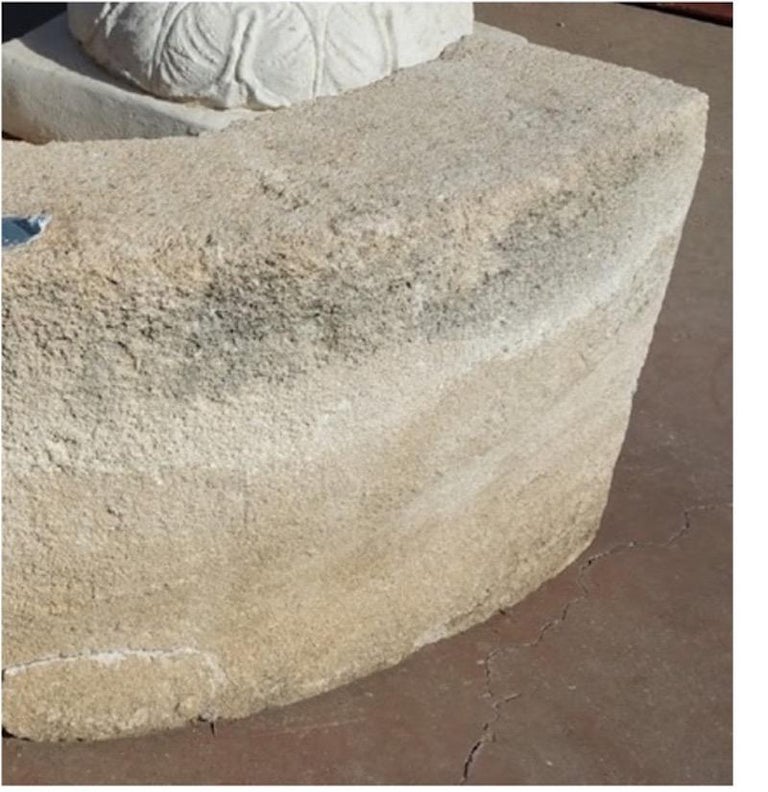 Half-Round Stone Fountain '3 Pieces' For Sale at 1stDibs