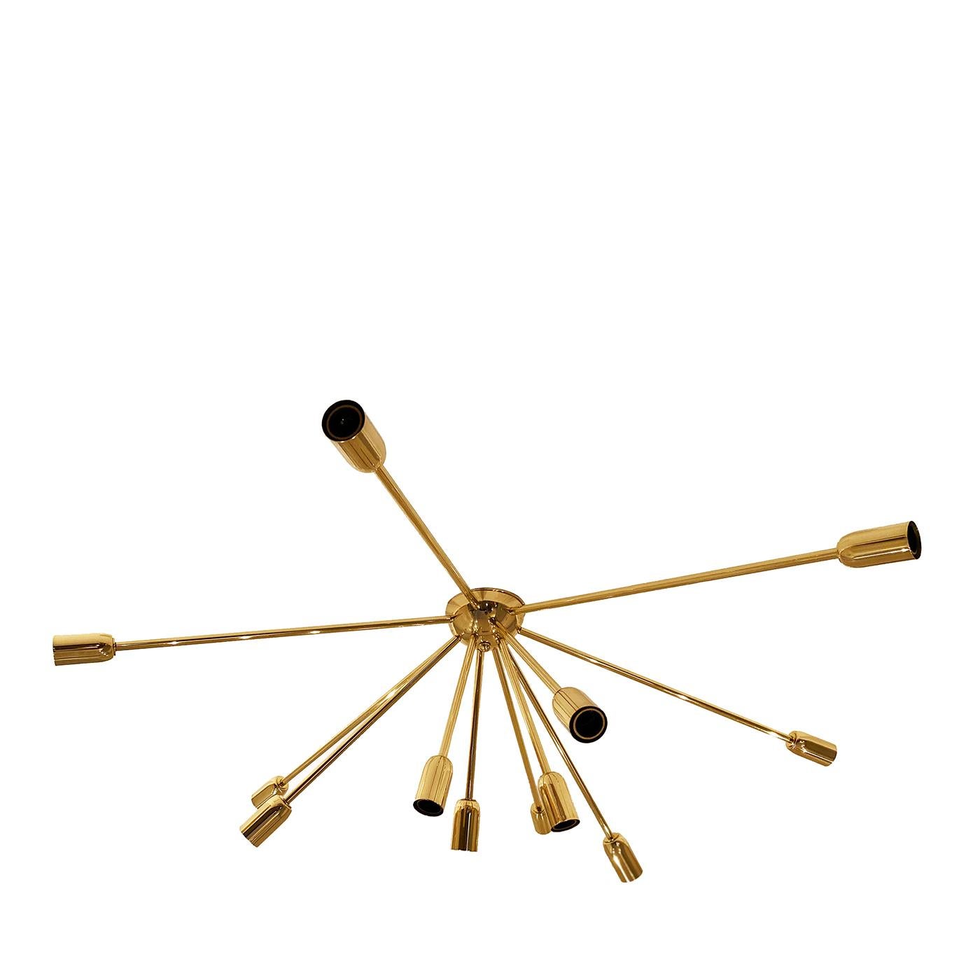 Mid-Century Modern Large Sputnik Ceiling Lamp, 3 Available at 1stDibs