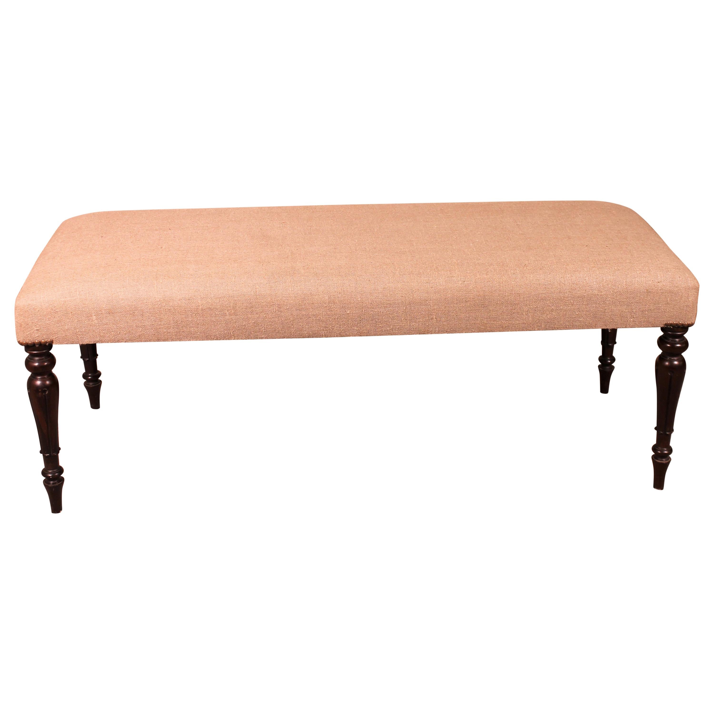 19th Century William IV Mahogany Hall Bench at 1stDibs
