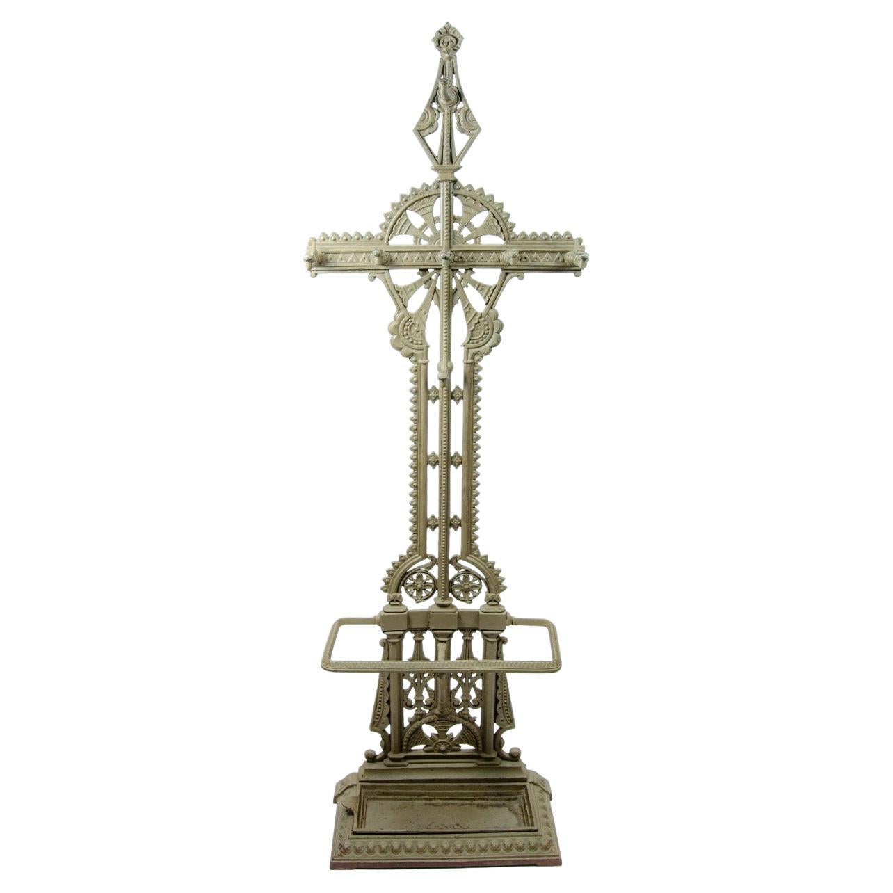 Victorian Iron Hall Stand Cross by Christopher Dresser for ...