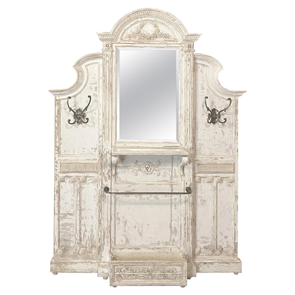 French Wicker Hall Tree at 1stDibs