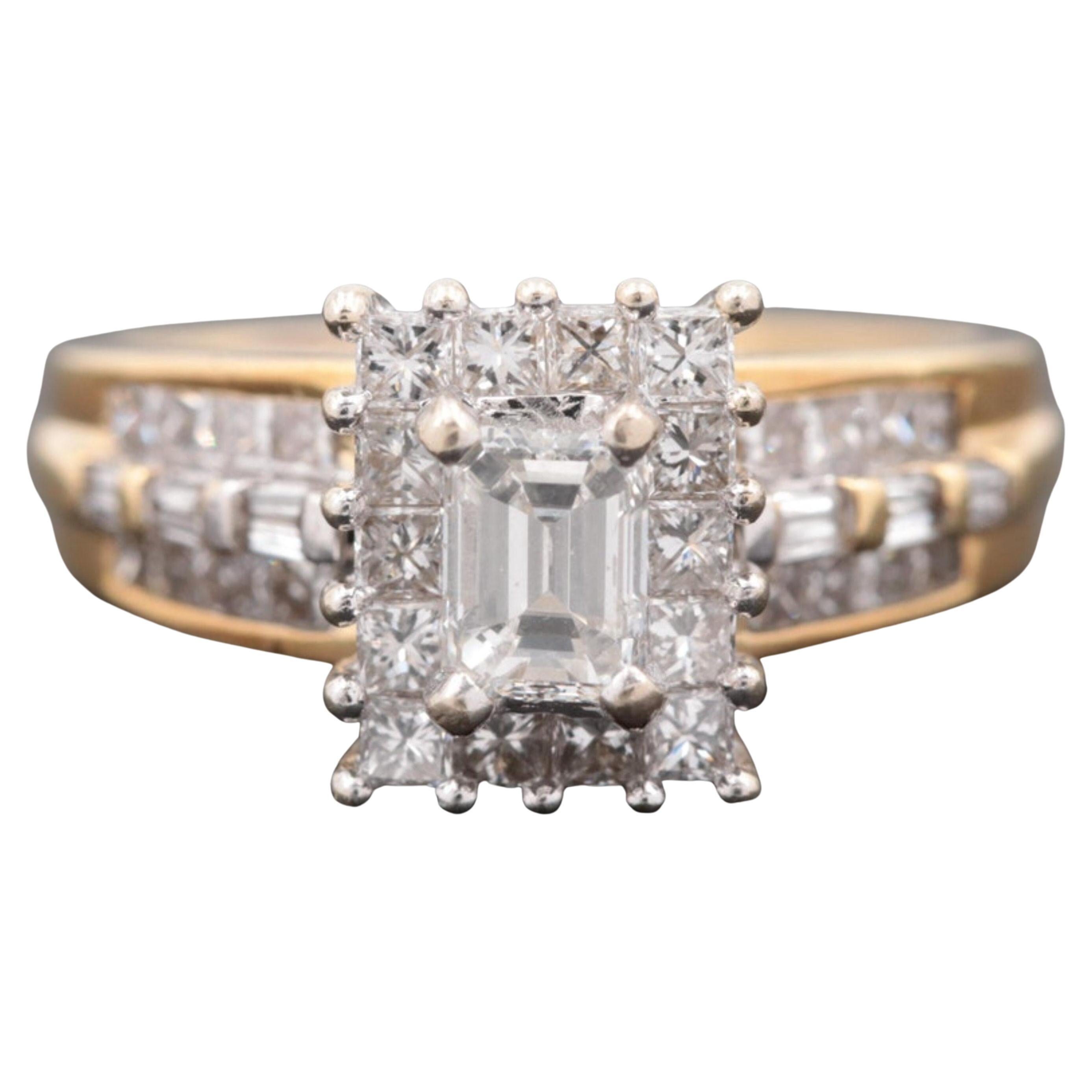 Customizable Antique Natural Diamond Engagement Ring Set In 18k Gold