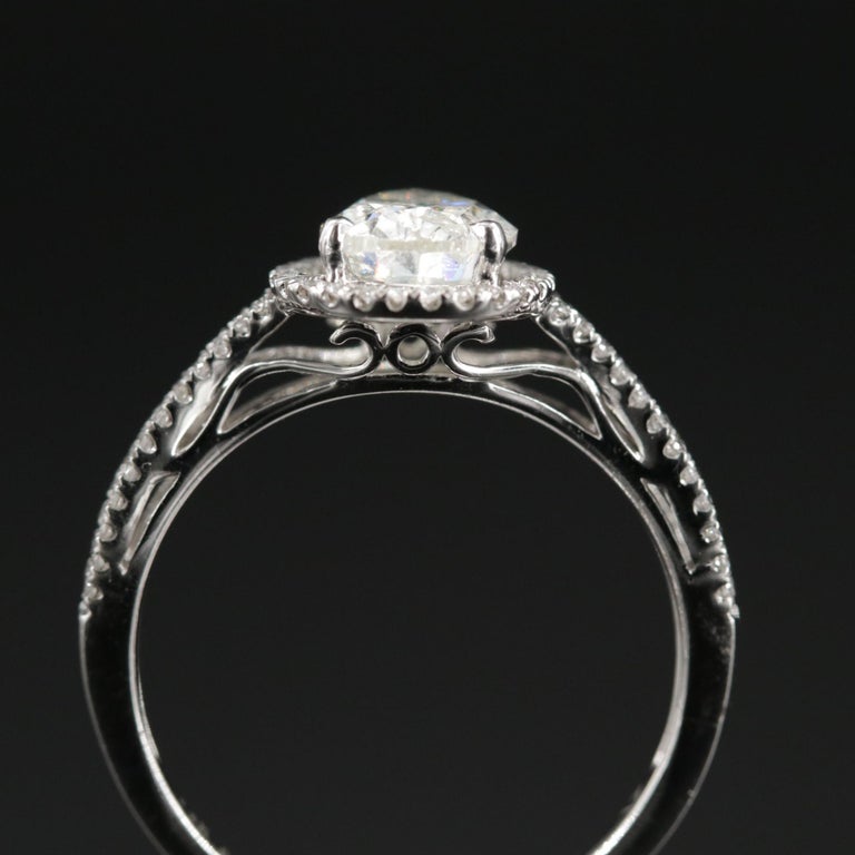 Customizable 18k Gold 1 51 Ct Certified Natural Diamond Art Deco Style