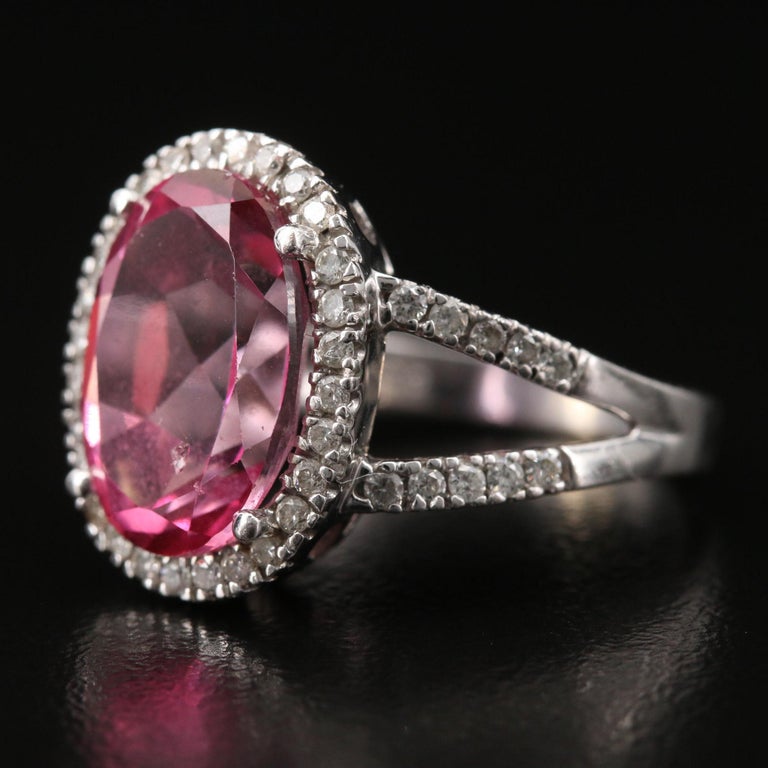 Customizable Halo Ruby Engagement Ring, Vintage Diamonds Engagement ...