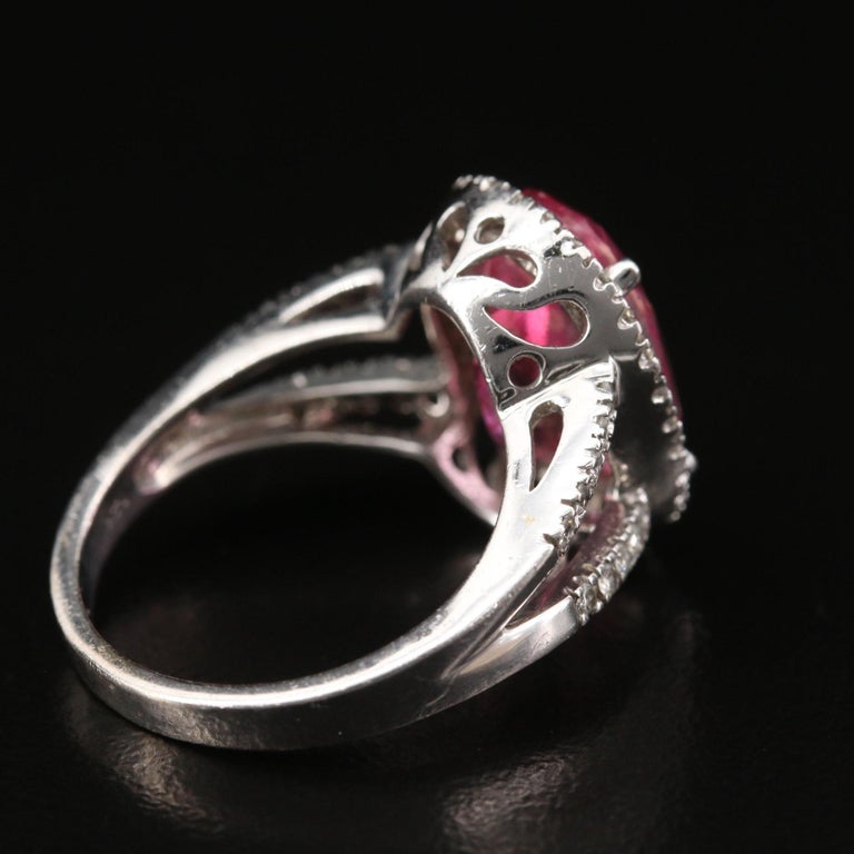 Customizable Halo Ruby Engagement Ring, Vintage Diamonds Engagement ...