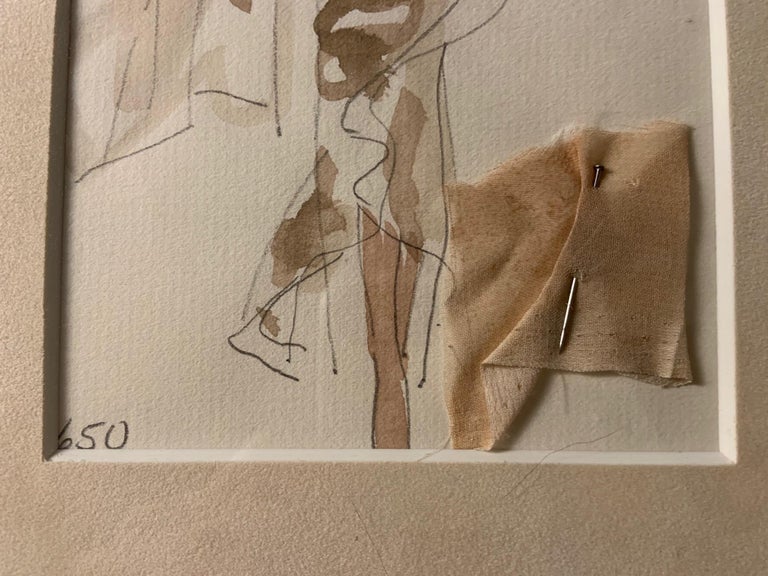 Halston 1970's Evening Gown Fashion Illustration by Joe Eula with ...