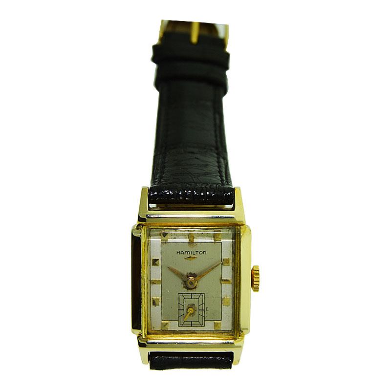 Hamilton Thinline 4002 Gold Filled Wristwatch, circa 1962 at 1stDibs