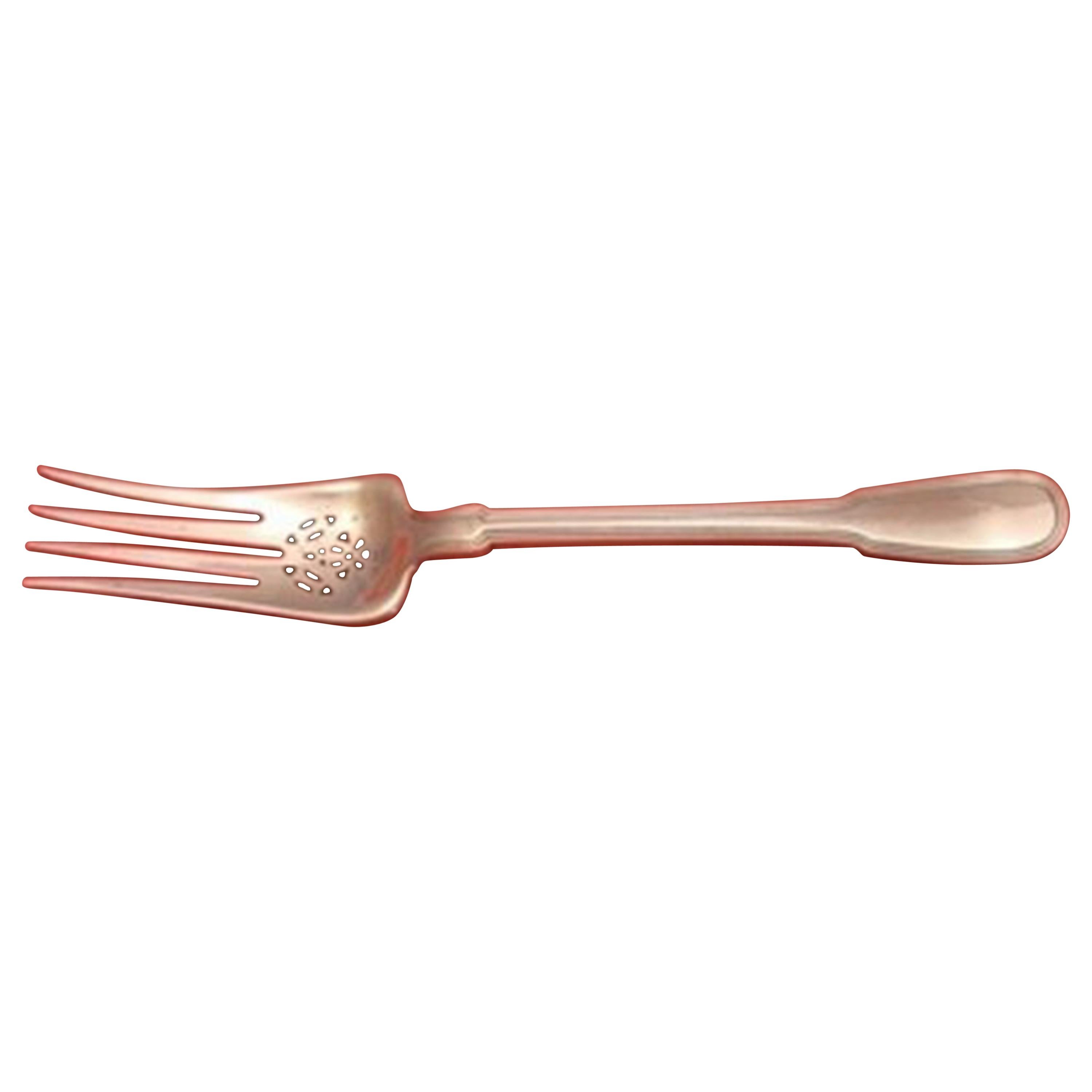 Wave Edge by Tiffany and Co. Rare Copper Sample Cold Meat Fork One of a ...