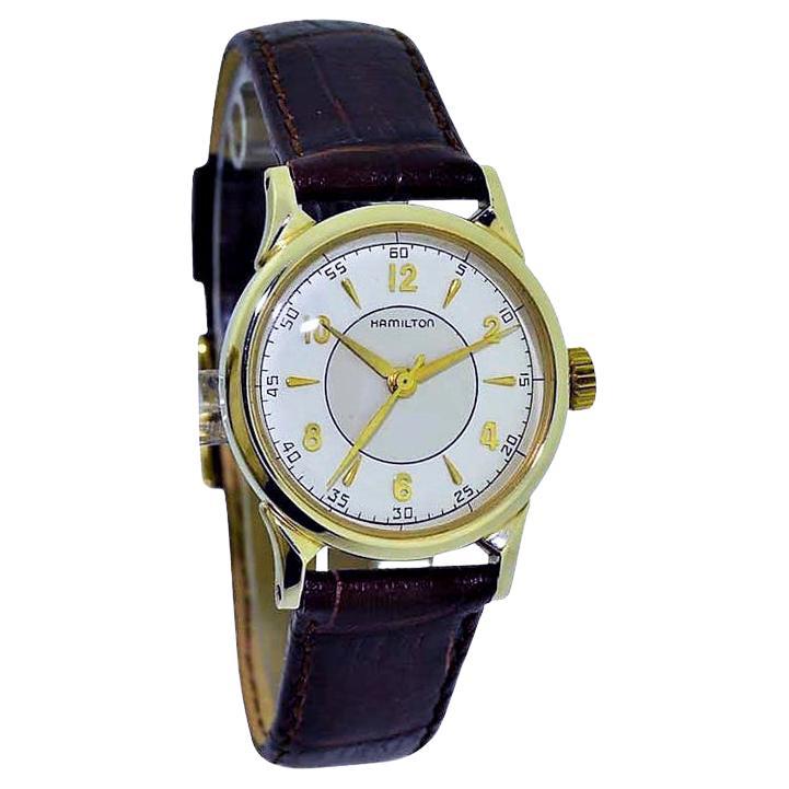 Hamilton Yellow Gold-Filled Flight II Wristwatch circa 1961 at 1stDibs
