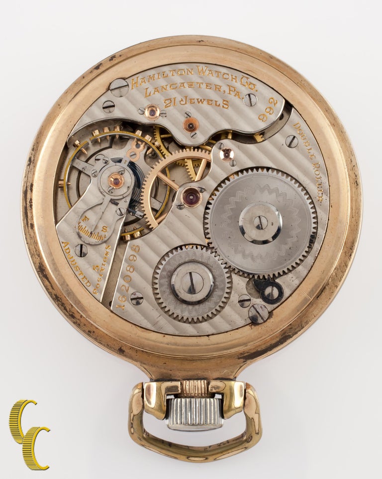 Hamilton Grade 992 10 Karat Gold Filled Pocket Watch 21 Jewel, 1921 at ...