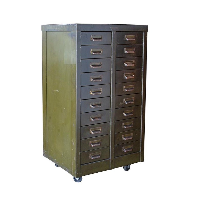 Hamilton Mfg. Steel Multi-Drawer Cabinet at 1stDibs | multi drawer ...