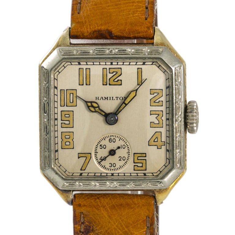 Hamilton Railroad , Cream Dial Certified Authentic at 1stDibs