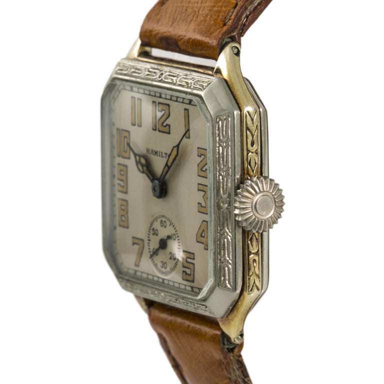 Hamilton Railroad , Cream Dial Certified Authentic at 1stDibs