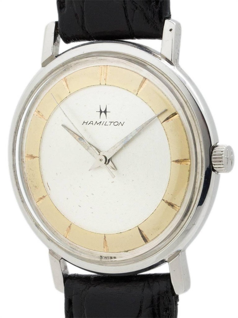 Hamilton Stainless Steel Sea Guard Automatic Wristwatch, circa 1961 at ...