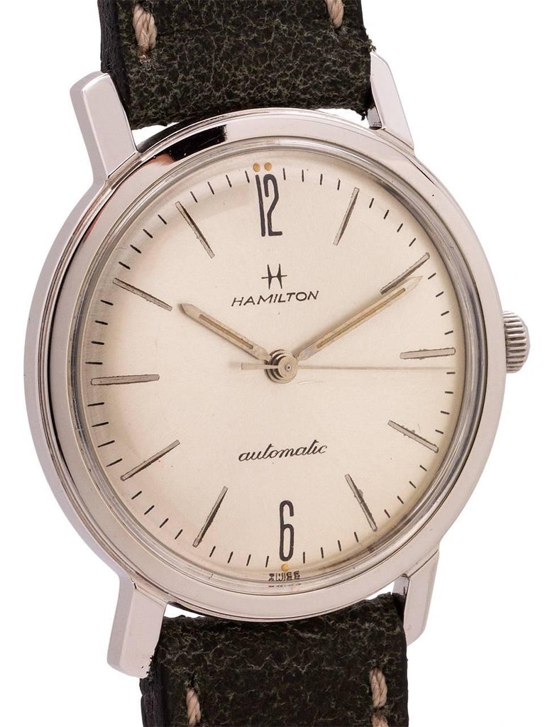 Hamilton Stainless Steel Automatic Wristwatch, circa 1960s at 1stDibs
