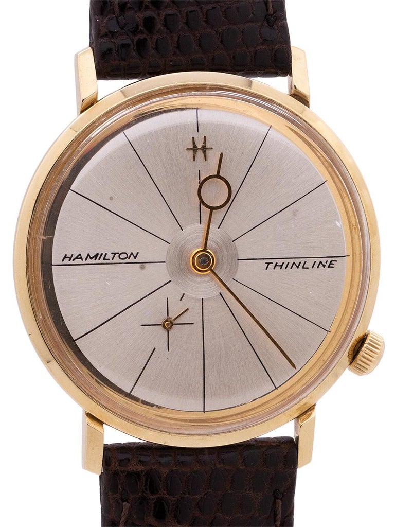 Hamilton Thinline 4002 Gold Filled Wristwatch, circa 1962 at 1stDibs