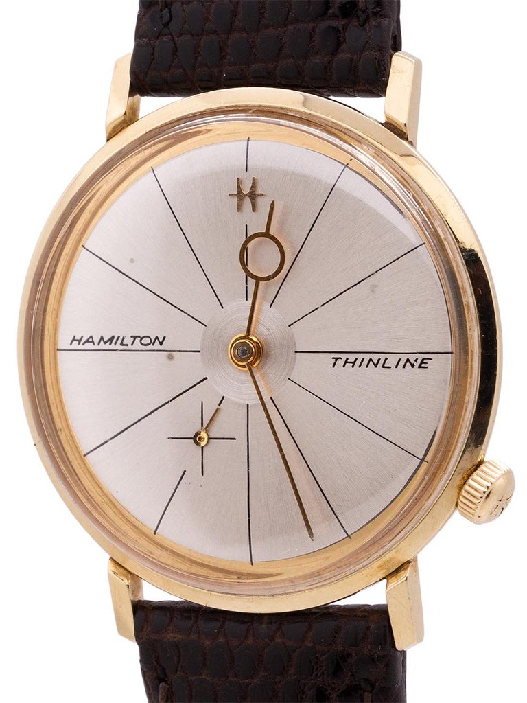 Hamilton Thinline 4002 Gold Filled Wristwatch, circa 1962 at 1stDibs