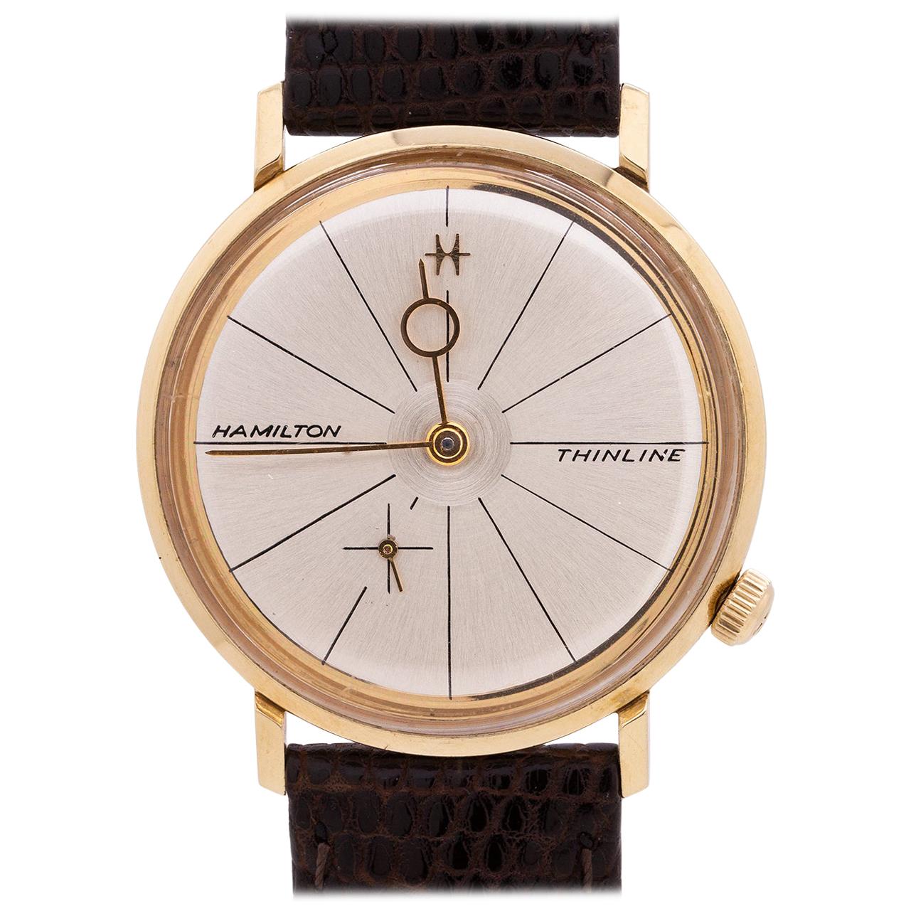 Hamilton Thinline 4002 Gold Filled Wristwatch, circa 1962 at 1stDibs