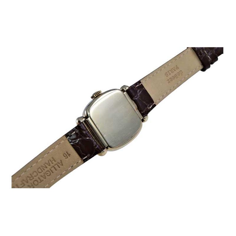 Hamilton Yellow Gold Filled Art Deco Cushion Shaped Watch from 1940's ...