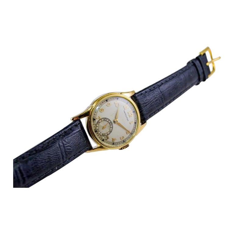 Hamilton Yellow Gold Filled Art Deco Watch from 1940's with Original ...