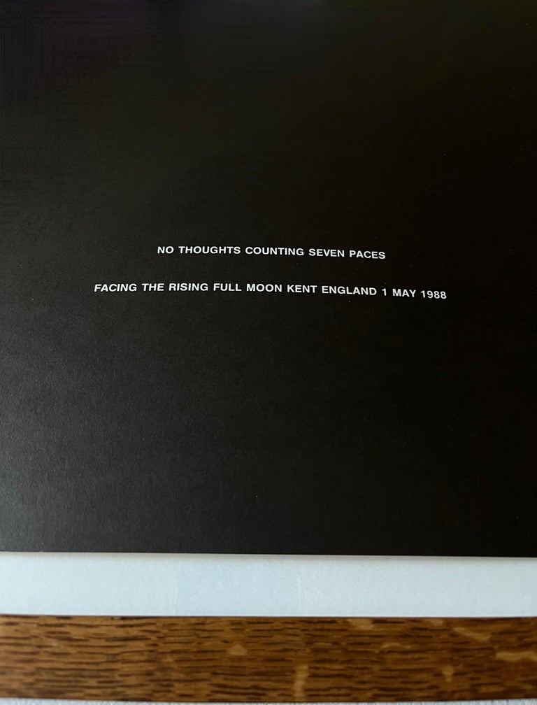 Hamish Fulton - No Thoughts Counting Seven Paces For Sale at 1stDibs