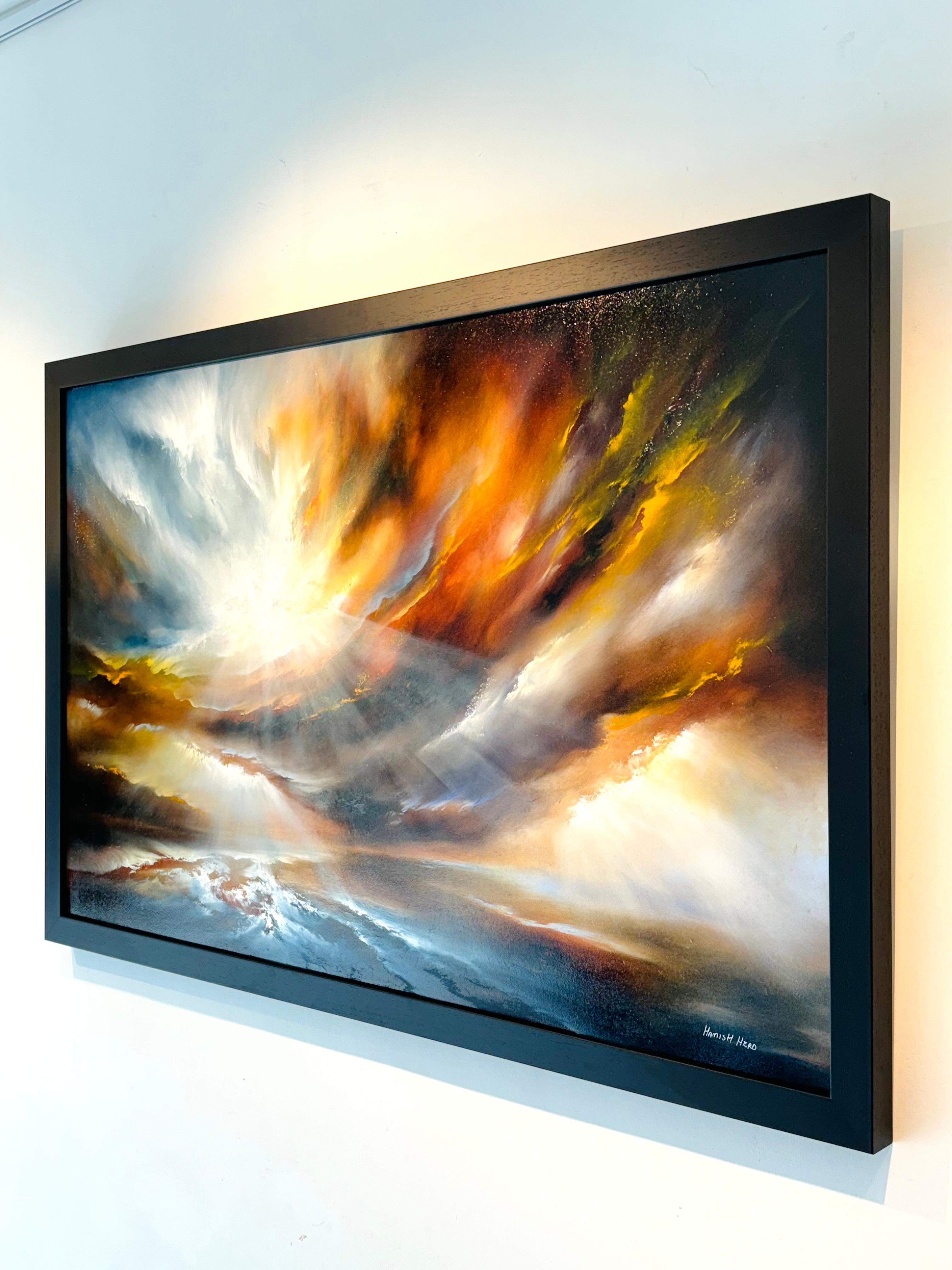 Hamish Herd - Umber Skies-original seascape impressionist sunset oil ...