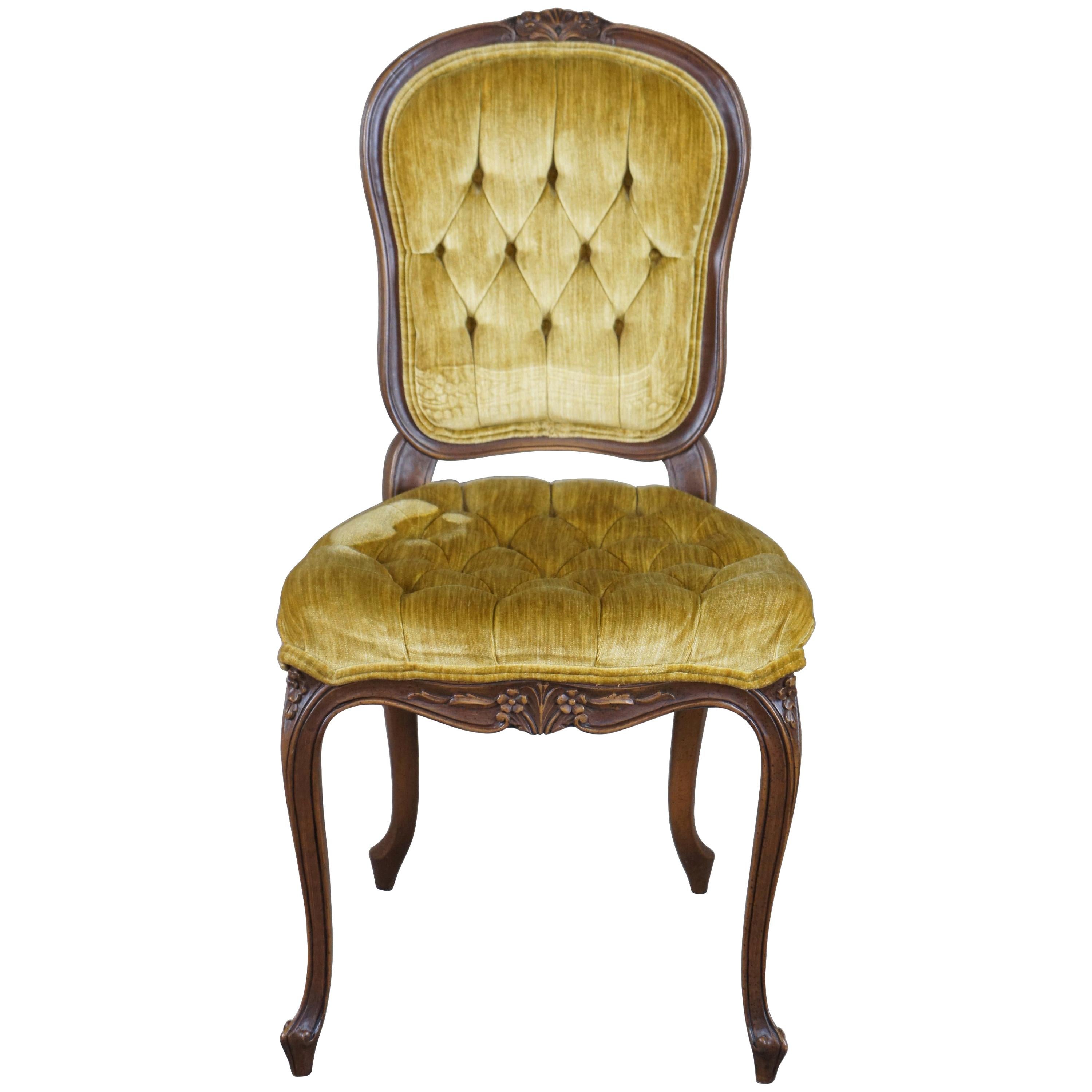 Pair of Rococo Painted Louis XV Style Boudoir Chairs, France, 1840 For ...