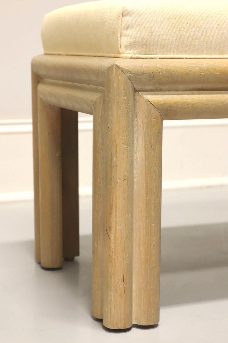HAMMARY Oak Contemporary Coastal Bench Footstool - Pair For Sale at 1stDibs