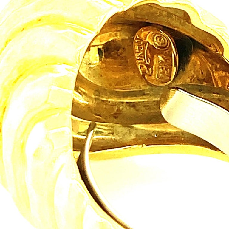 Hammered 18K Yellow Gold Ring by “Henry Dunay”, circa 1970s For Sale at ...