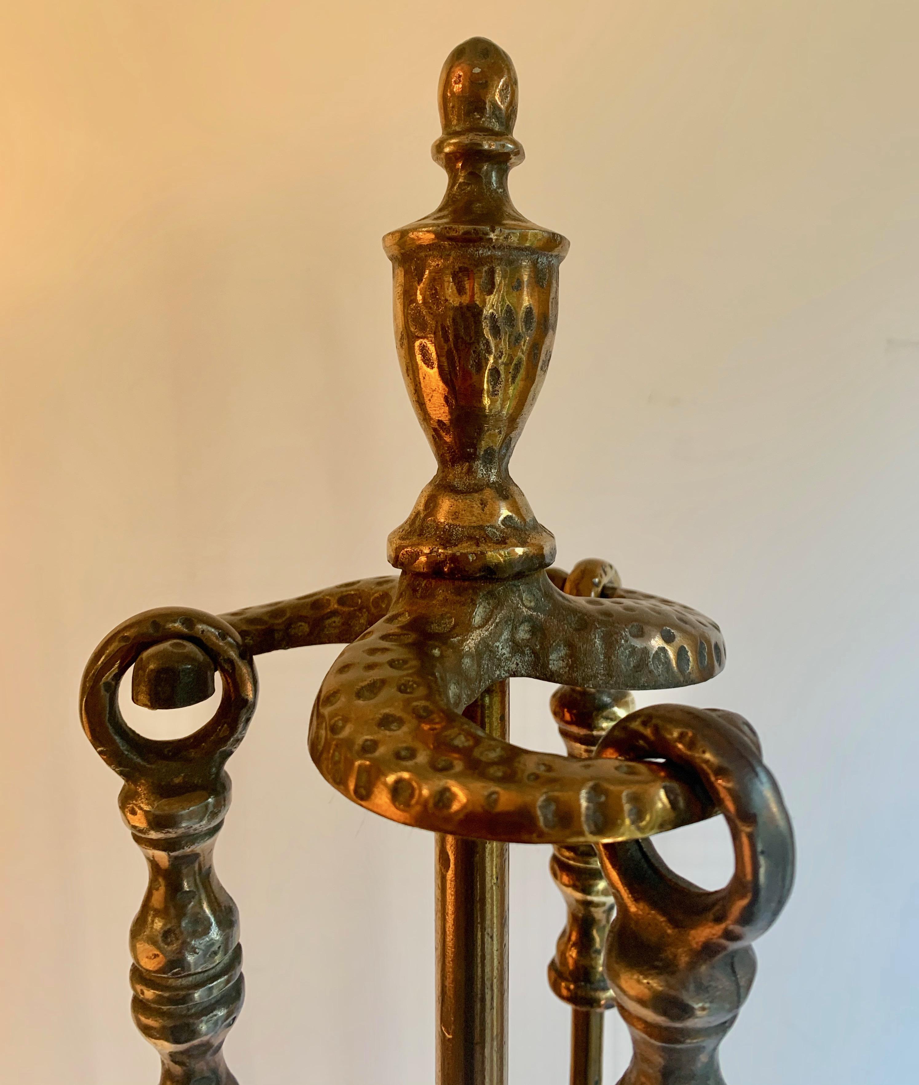 Hammered Copper Arts and Crafts Fireplace Tools at 1stDibs | copper ...