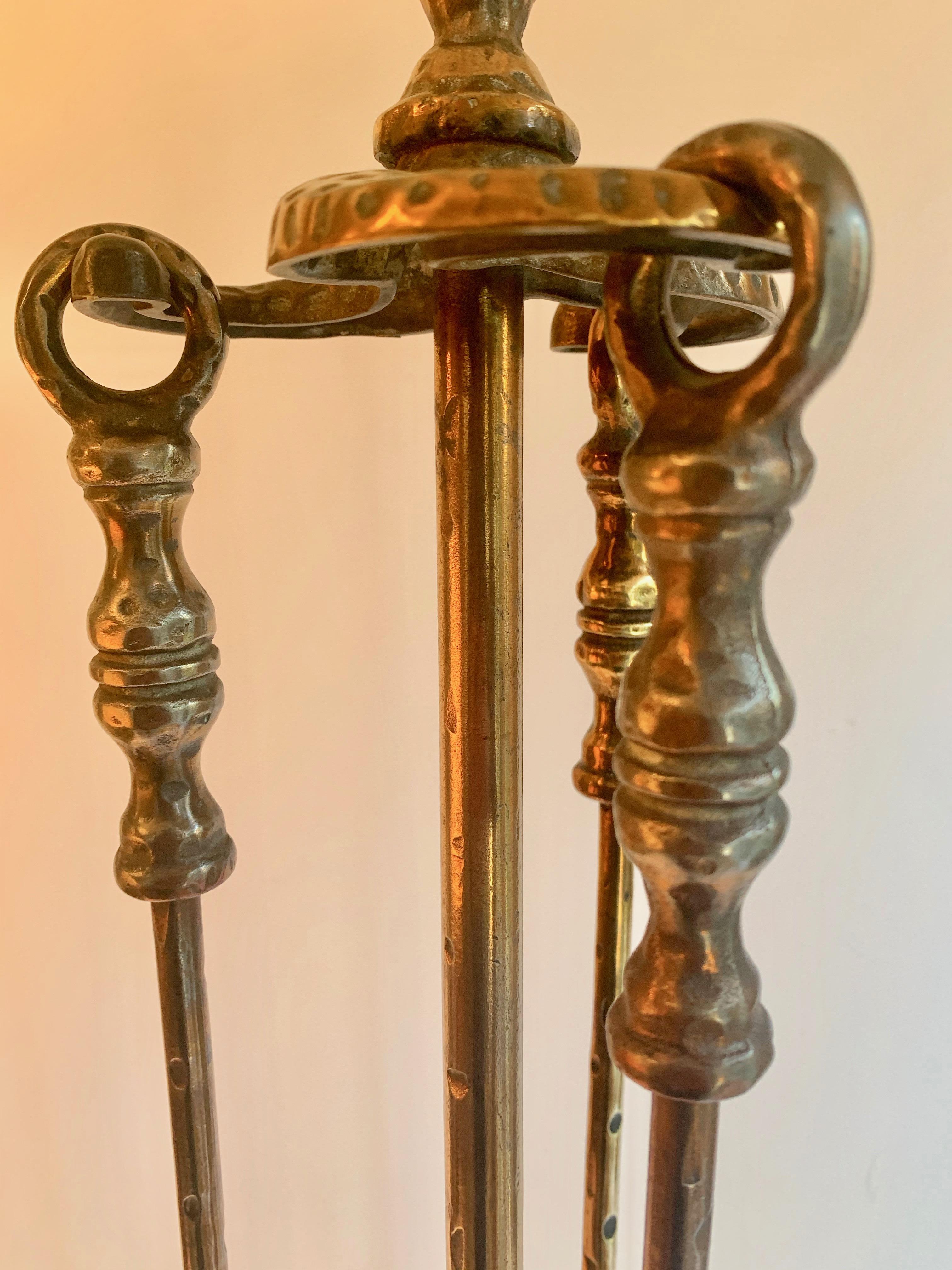 Hammered Copper Arts and Crafts Fireplace Tools at 1stDibs | copper ...