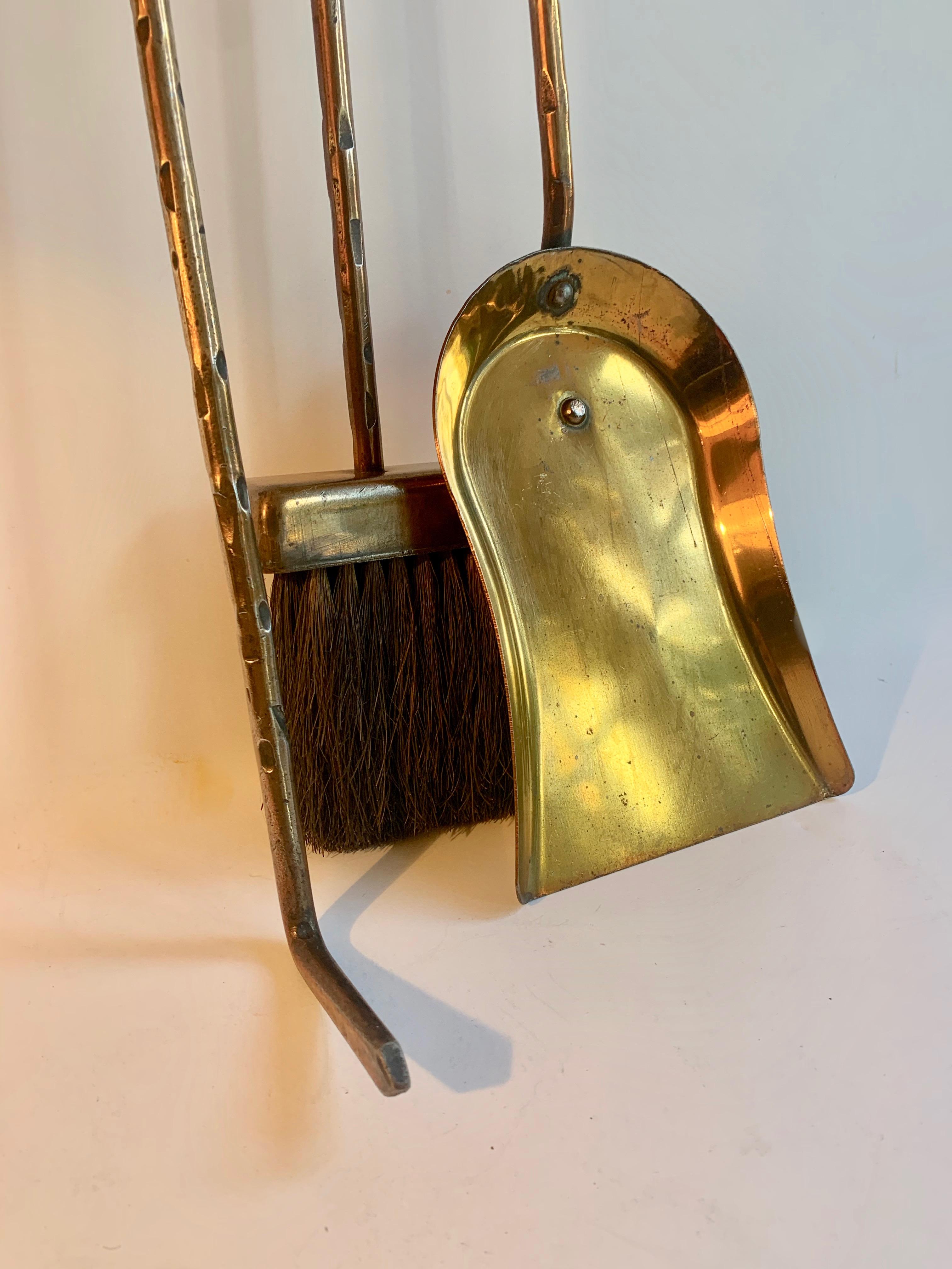 Hammered Copper Arts and Crafts Fireplace Tools at 1stDibs | copper ...