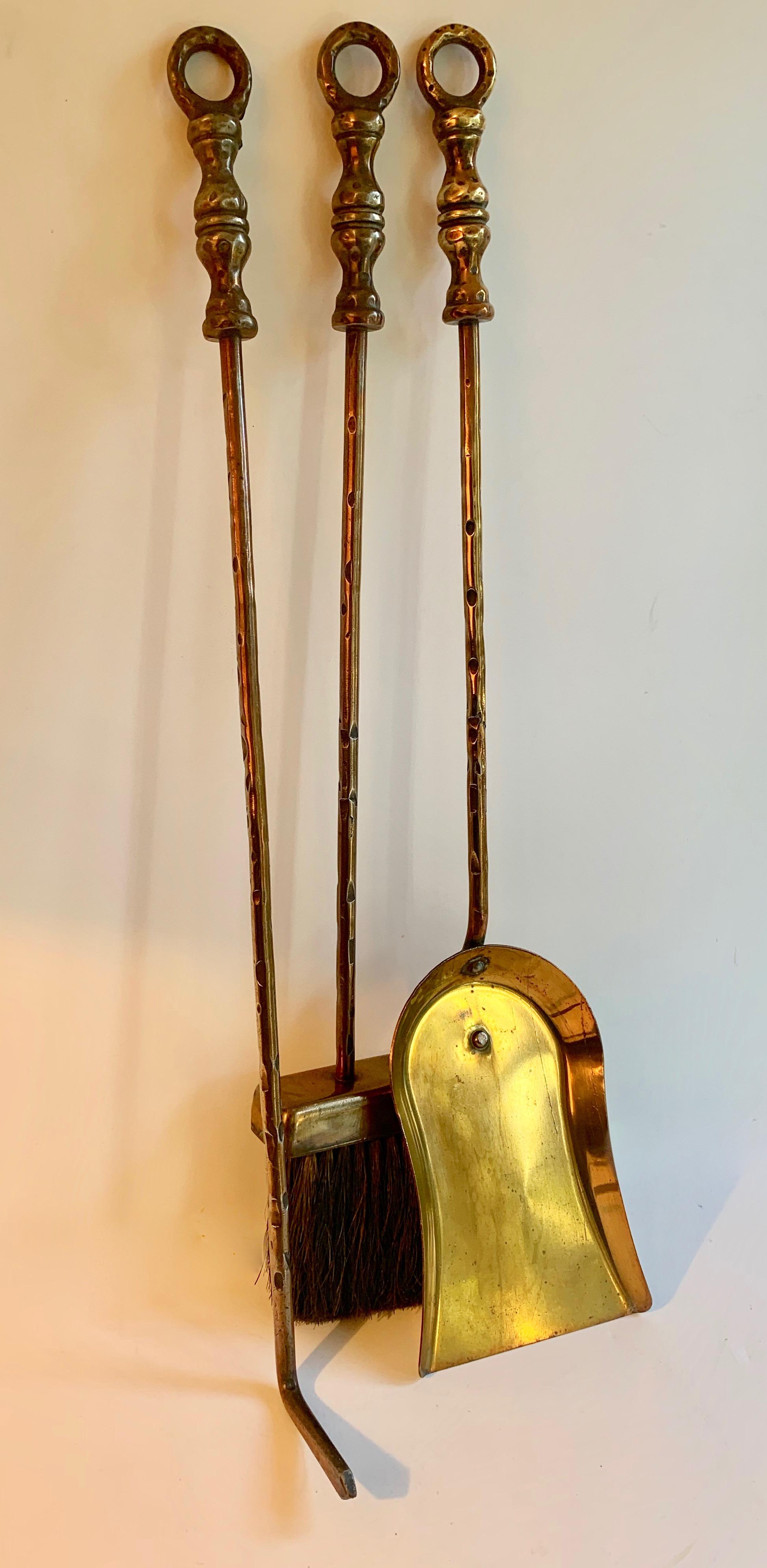 Hammered Copper Arts and Crafts Fireplace Tools at 1stDibs | copper ...