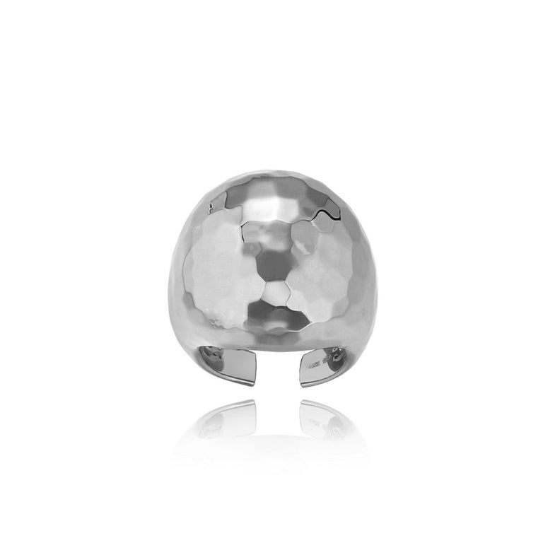 Customizable Hammered Dome Ring For Sale at 1stDibs
