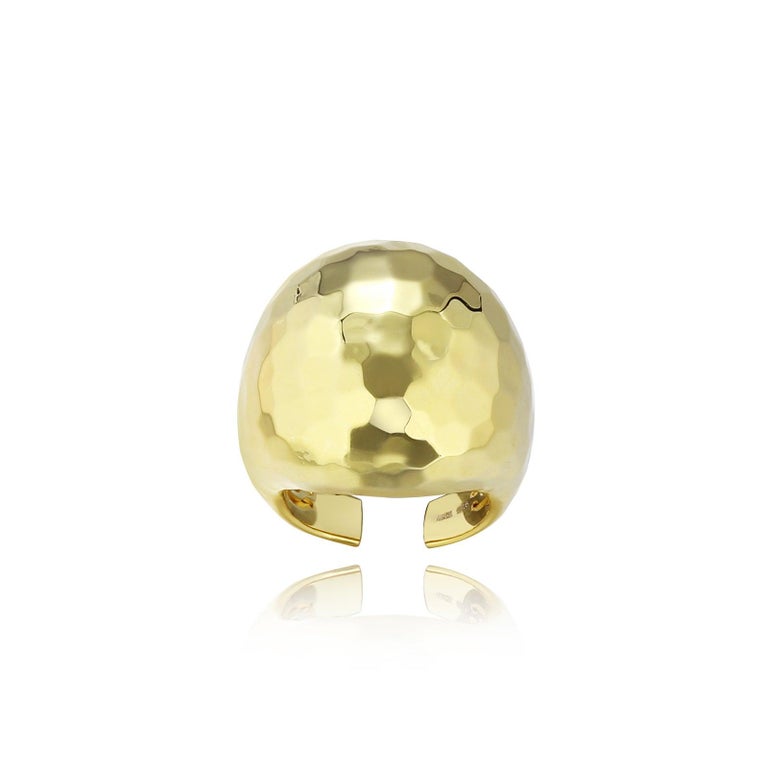 Customizable Hammered Dome Ring For Sale at 1stDibs
