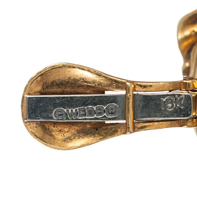 David Webb Hammered Golden Ear Clips at 1stDibs