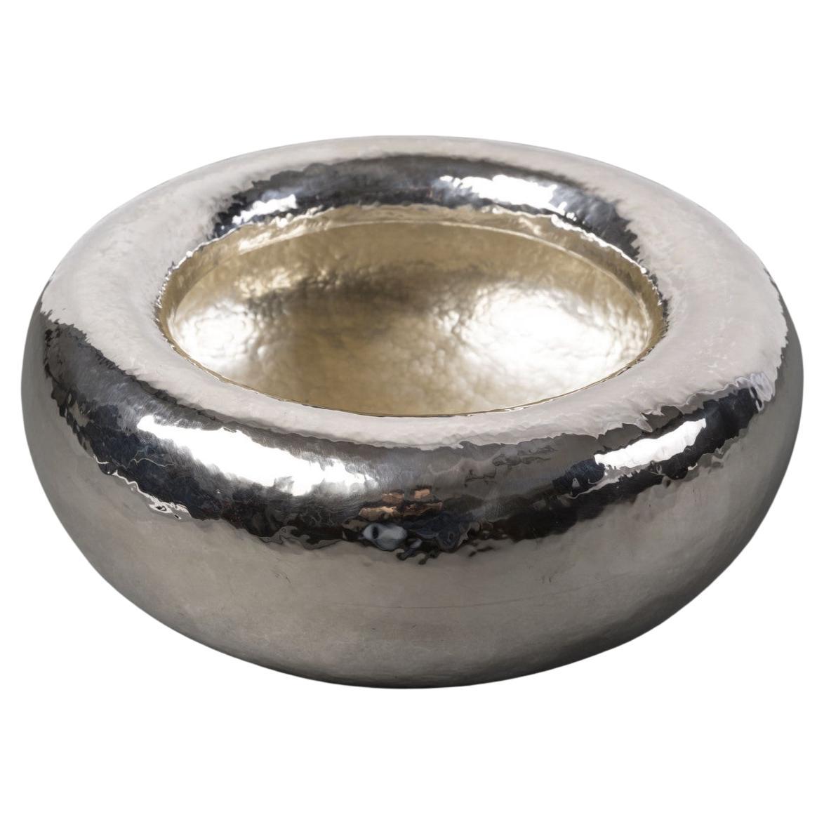 Hammered Solid Silver Centerpiece Period xx circa 1970 at 1stDibs