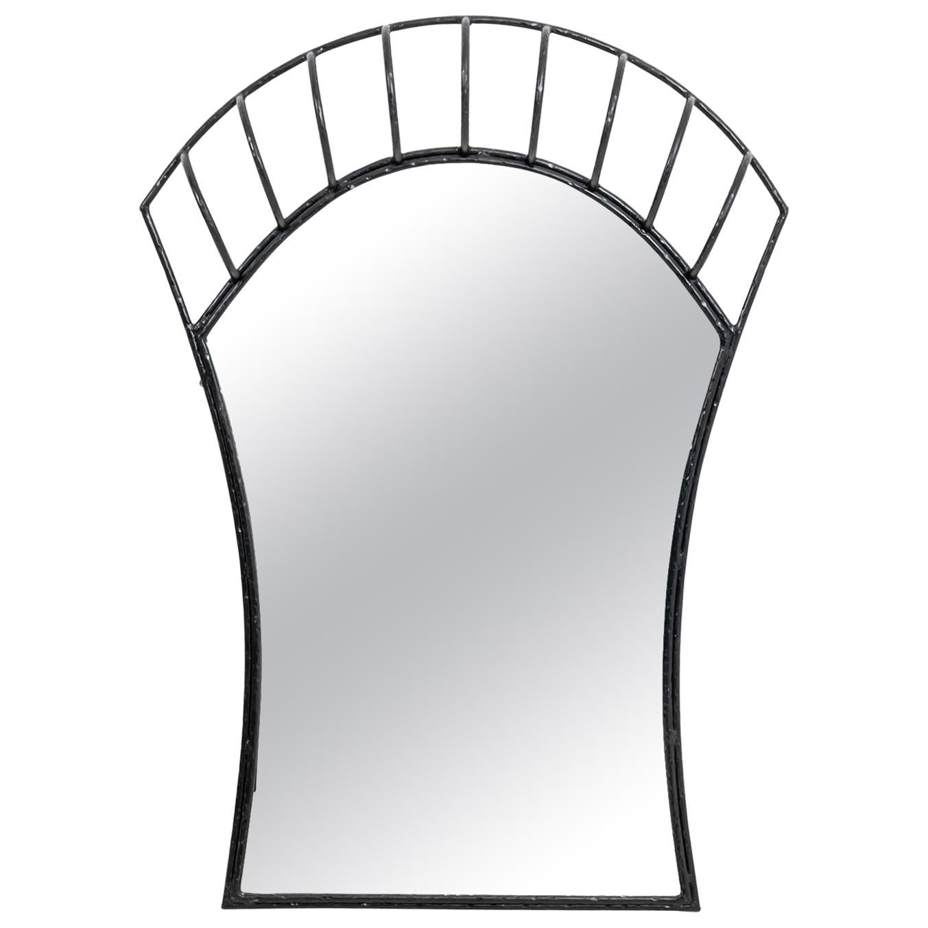 Steel Fan Shaped Mirror For Sale at 1stDibs