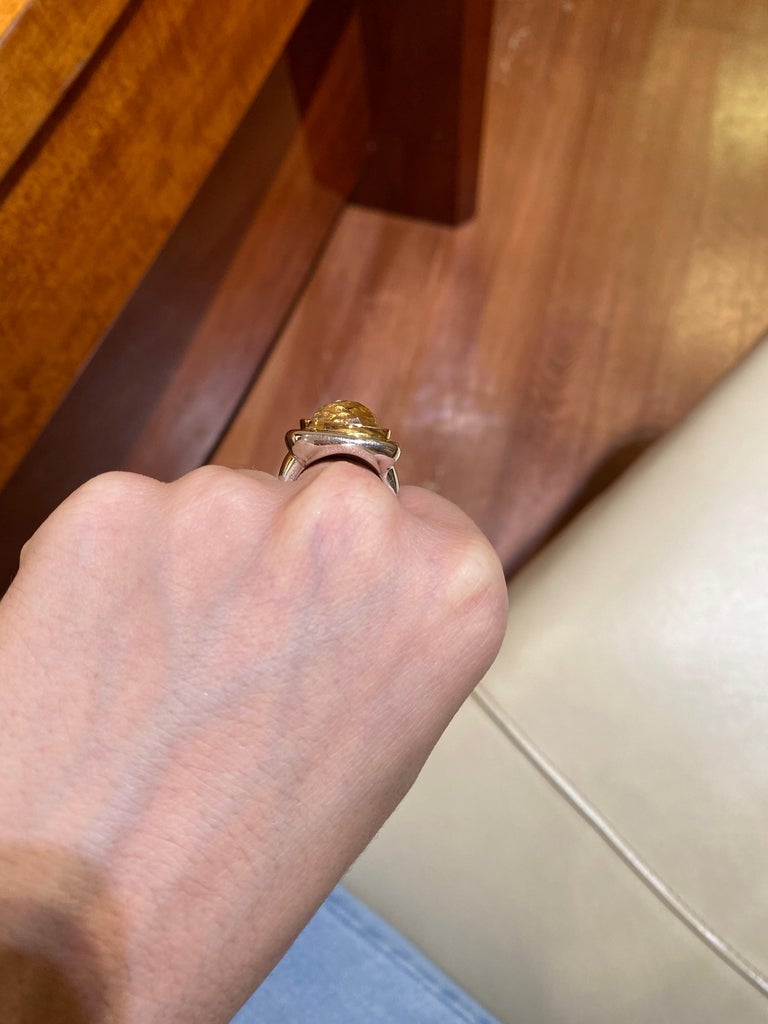 Hammerman Brothers Do Unto Others Square Crystal Matnra Ring For Sale ...