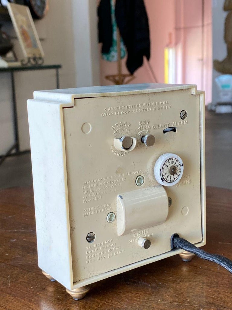 Hammond Modern Firefly Synchronous Electric Bakelite Alarm Clock Model ...