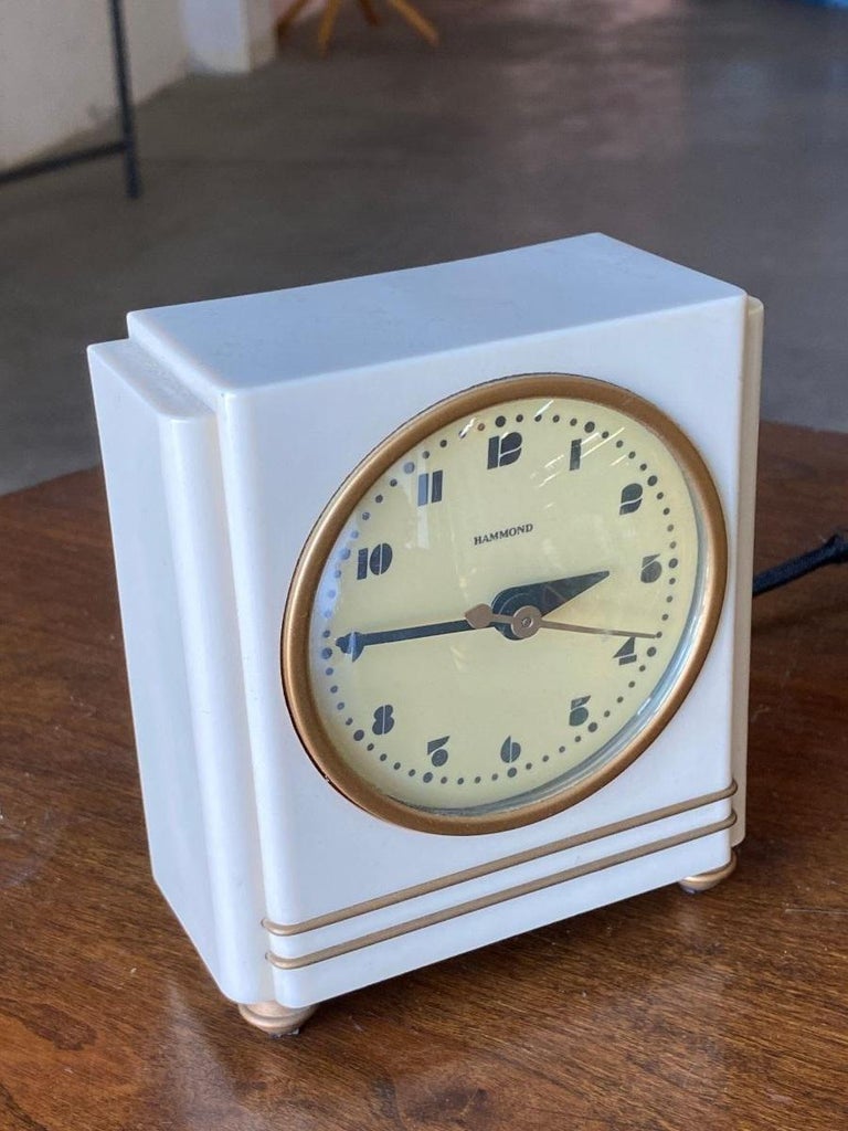 Hammond Modern Firefly Synchronous Electric Bakelite Alarm Clock Model ...