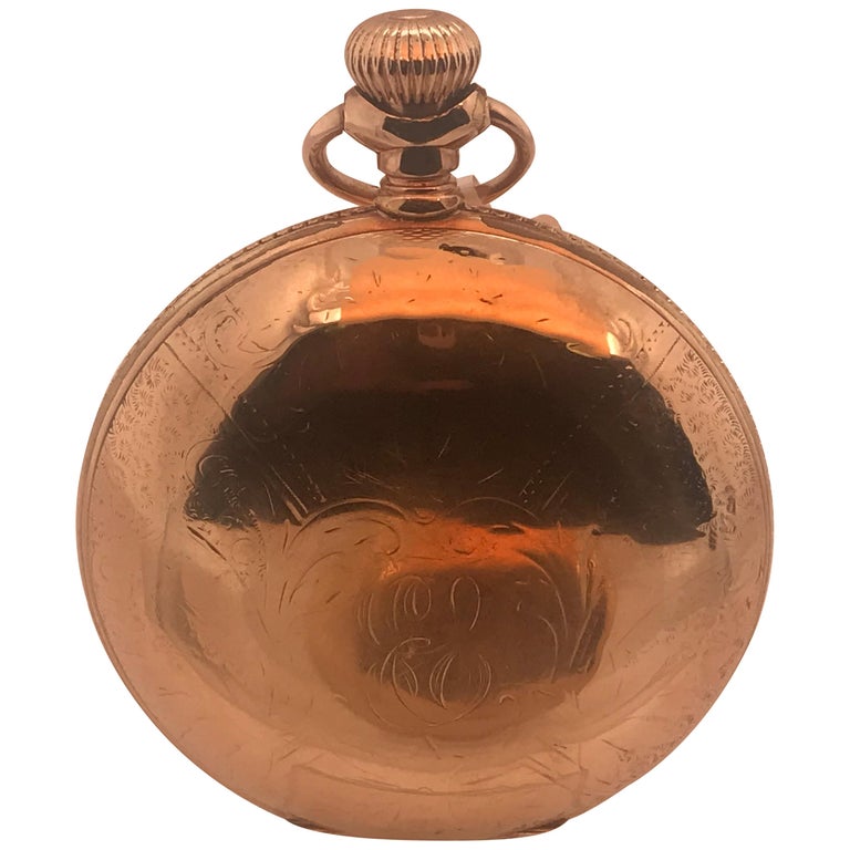 Hampden Gold Filled Pocket Watch For Sale at 1stDibs