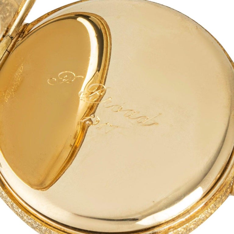 Hampden Watch Company Multi Colored Gold Keyless Lever Full Hunter ...